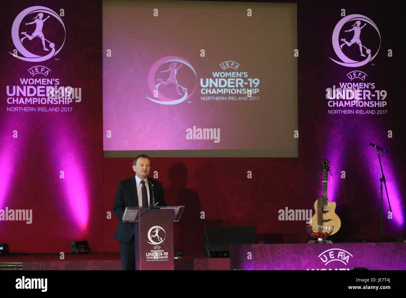 The City Hall, Belfast, Northern, Ireland. 22nd June, 2017. The draw ...