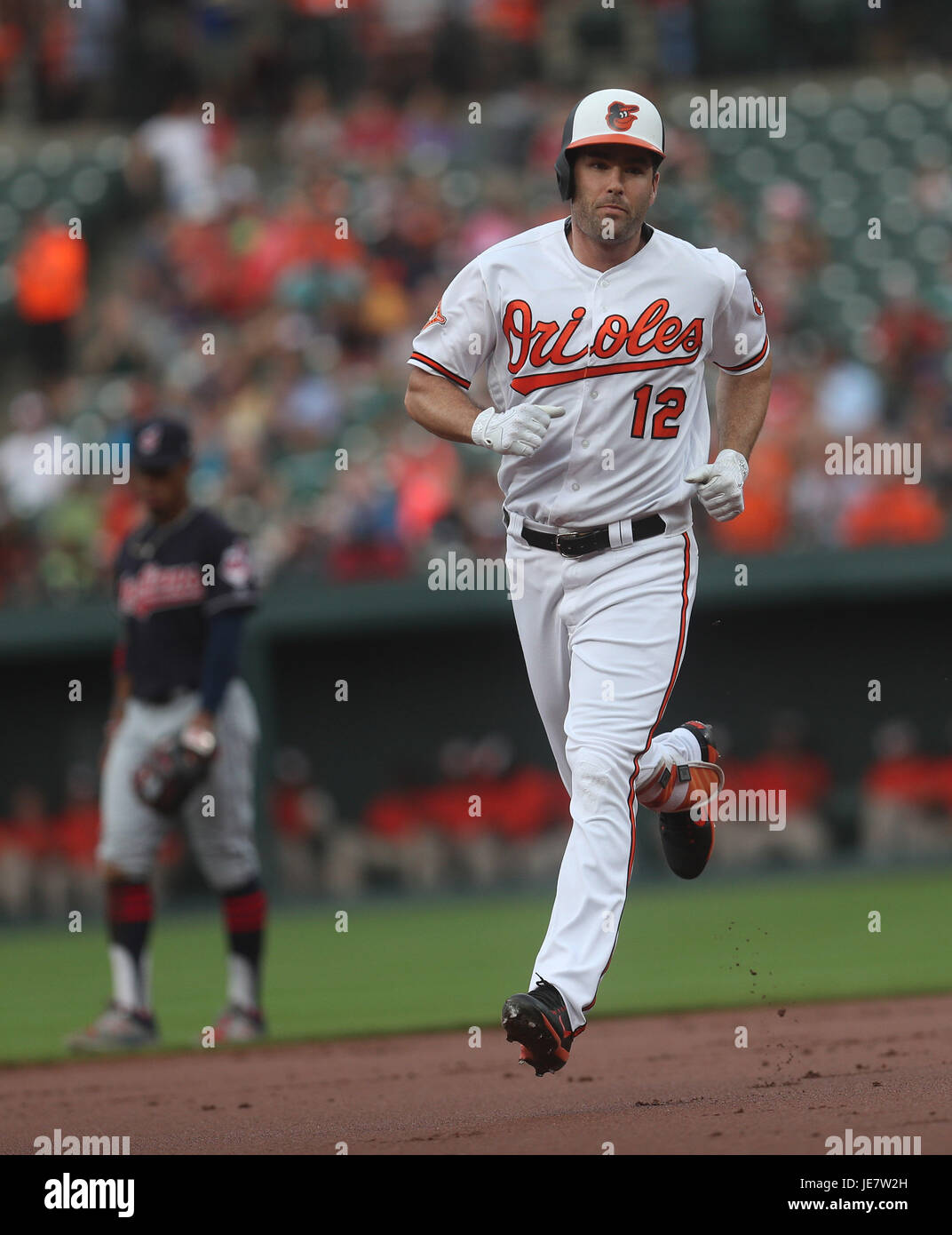 Baltimore, USA. 22nd June, 2017. Baltimore Orioles RF Seth Smith (12 ...