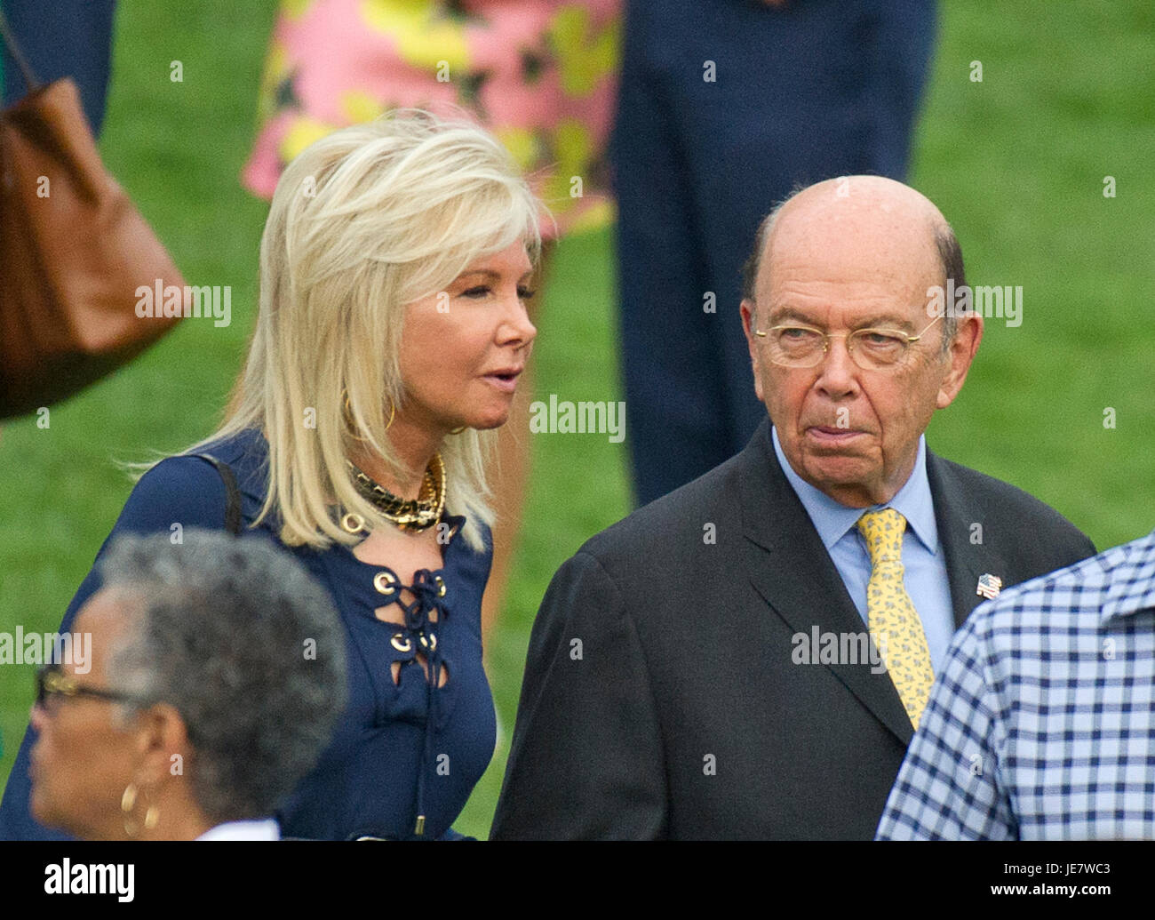 United States Secretary of Commerce Wilbur Ross and his wife, Hilary ...
