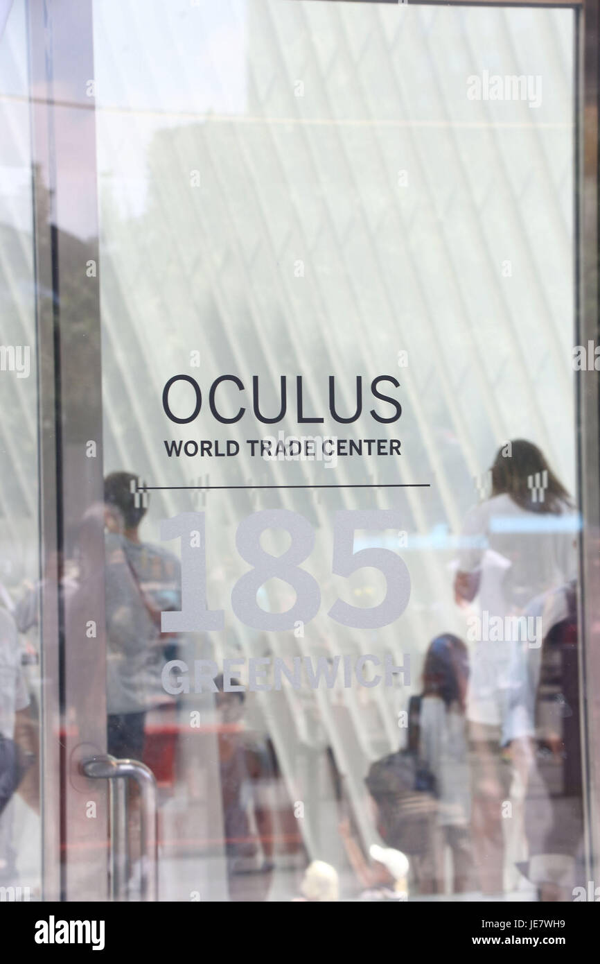 New York, New York, USA. 22nd June, 2017. An outside view of the Oculus ...