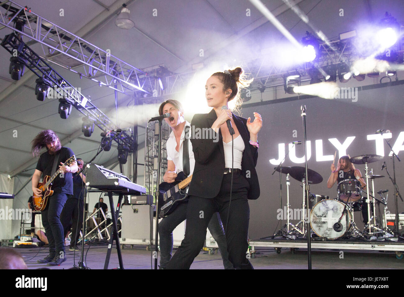 Peter dreimanis and leah fay of july talk hi-res stock photography and ...