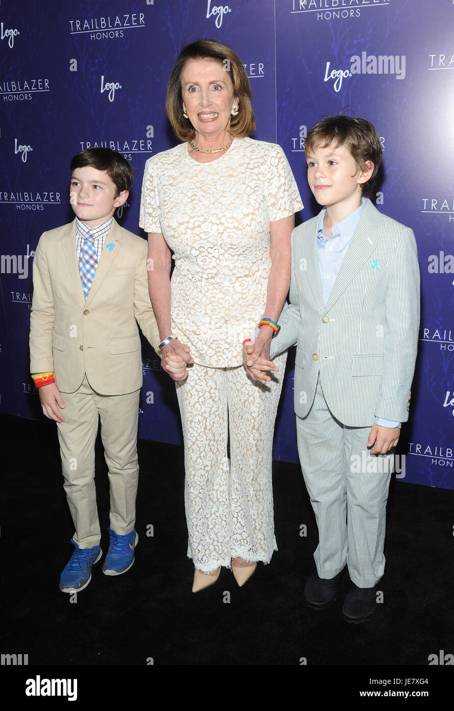 New York, NY, USA. 22nd June, 2017. Thomas Vos, Nancy Pelosi, Paul Vos ...