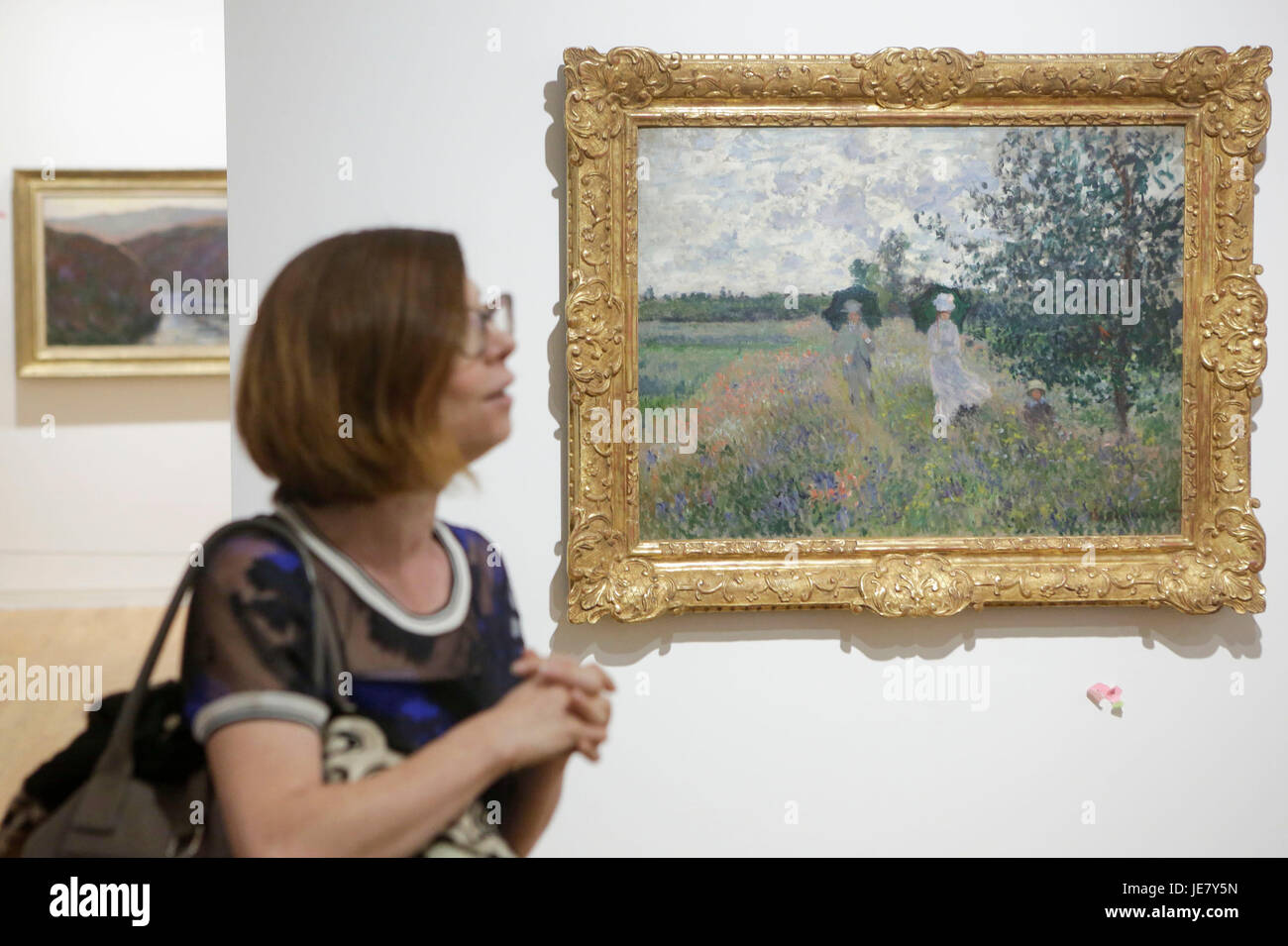 Vancouver, Canada. 22nd June, 2017. Claude Monet's oil painting is on ...