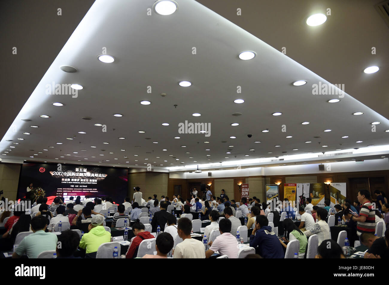 Beijing, China. 23rd June, 2017. Delegates attend China's New Financial ...