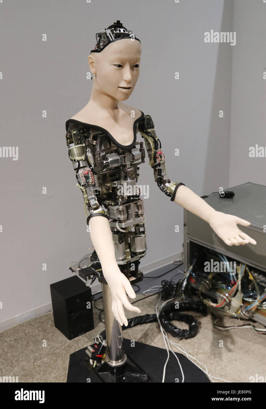 Tokyo, Japan. 22nd June, 2017. The humanoid robot "Alter", developed by ...