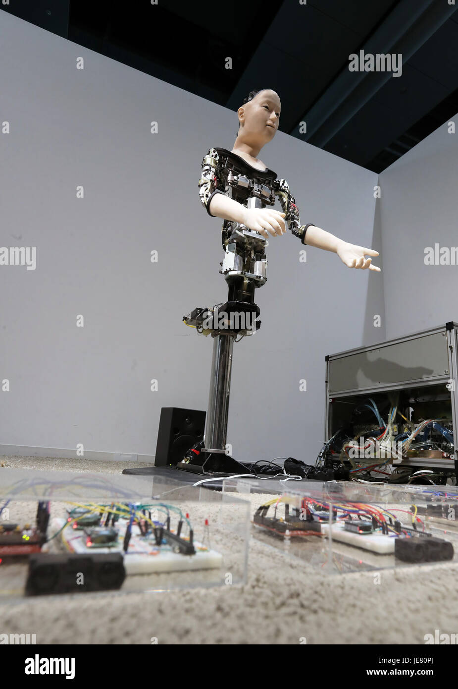 Tokyo, Japan. 22nd June, 2017. The humanoid robot "Alter", developed by ...