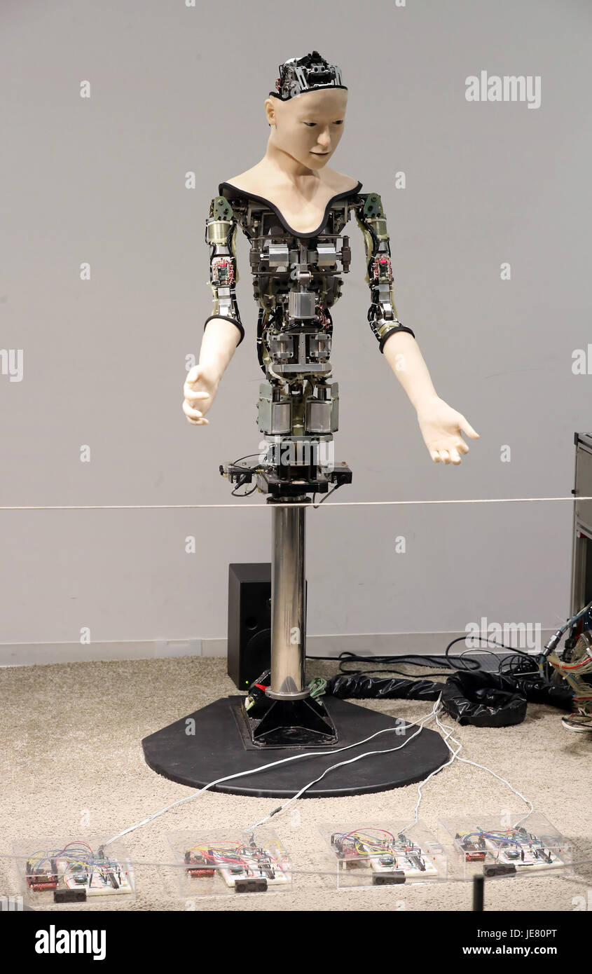 Tokyo, Japan. 22nd June, 2017. The humanoid robot "Alter", developed by ...