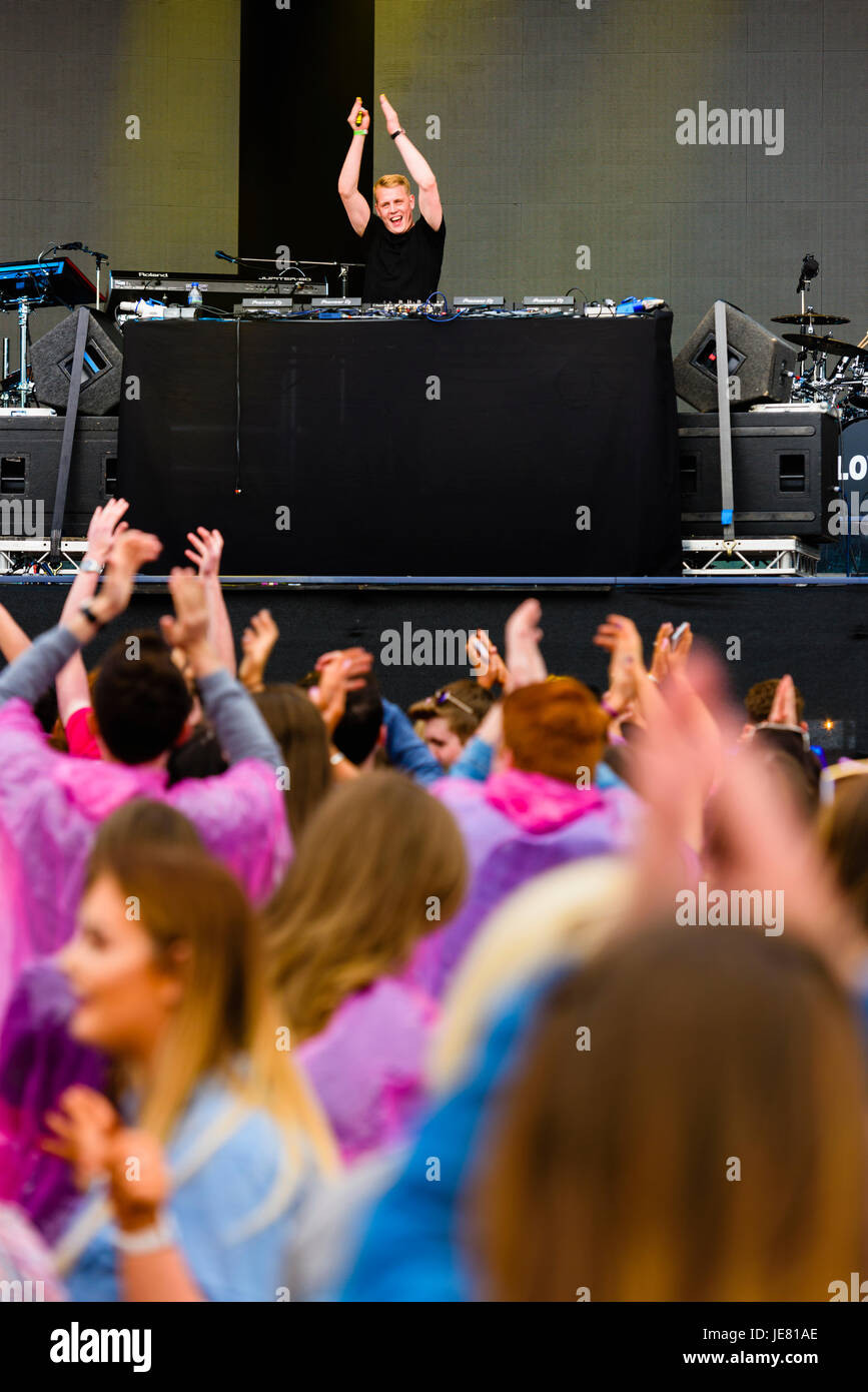 Belfast, Northern Ireland. 22/06/2017 - Danish DJ Martin Jensen, one of ...