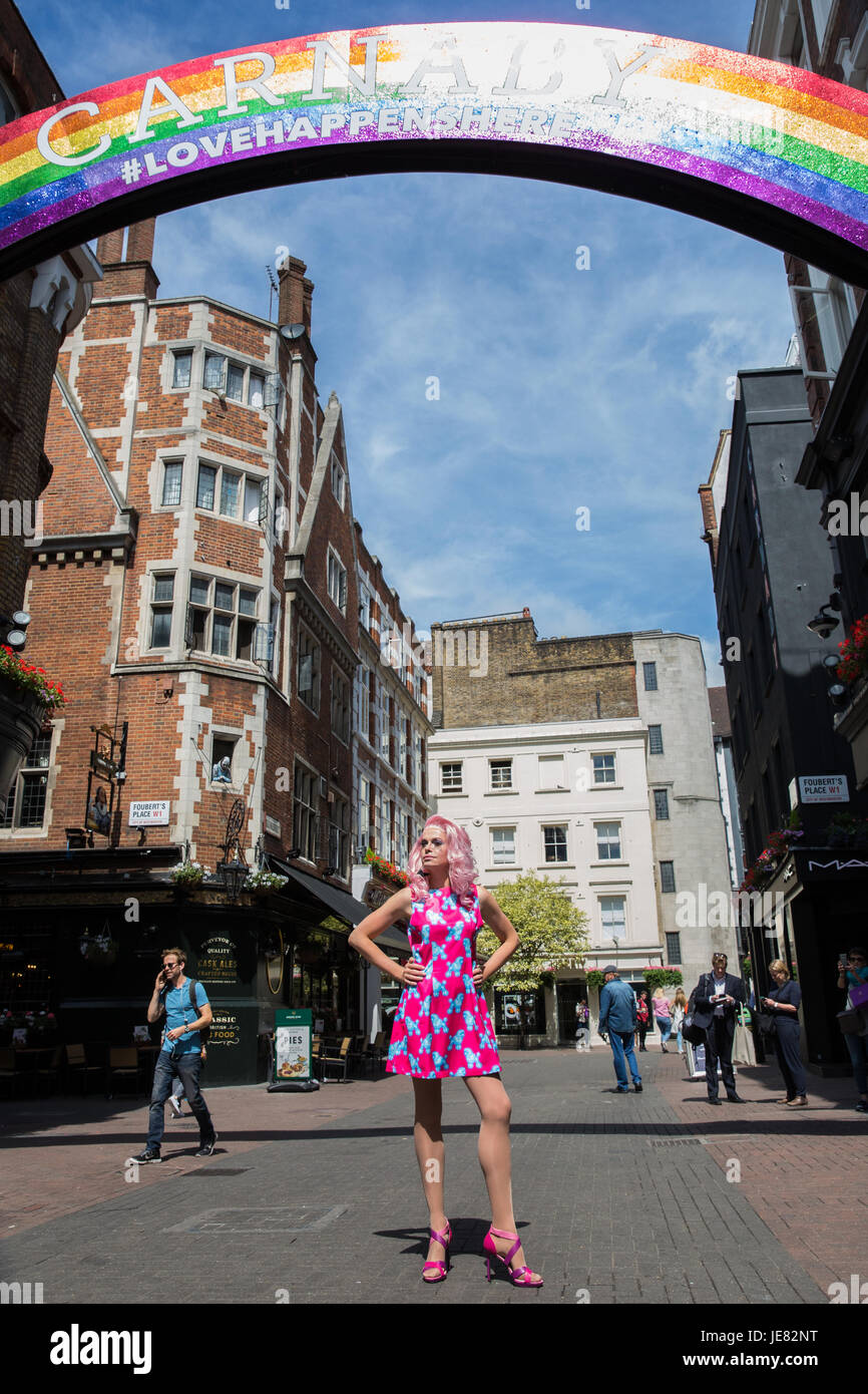 London, UK. 23rd June, 2017. London drag artist Michael Twaits launches ...