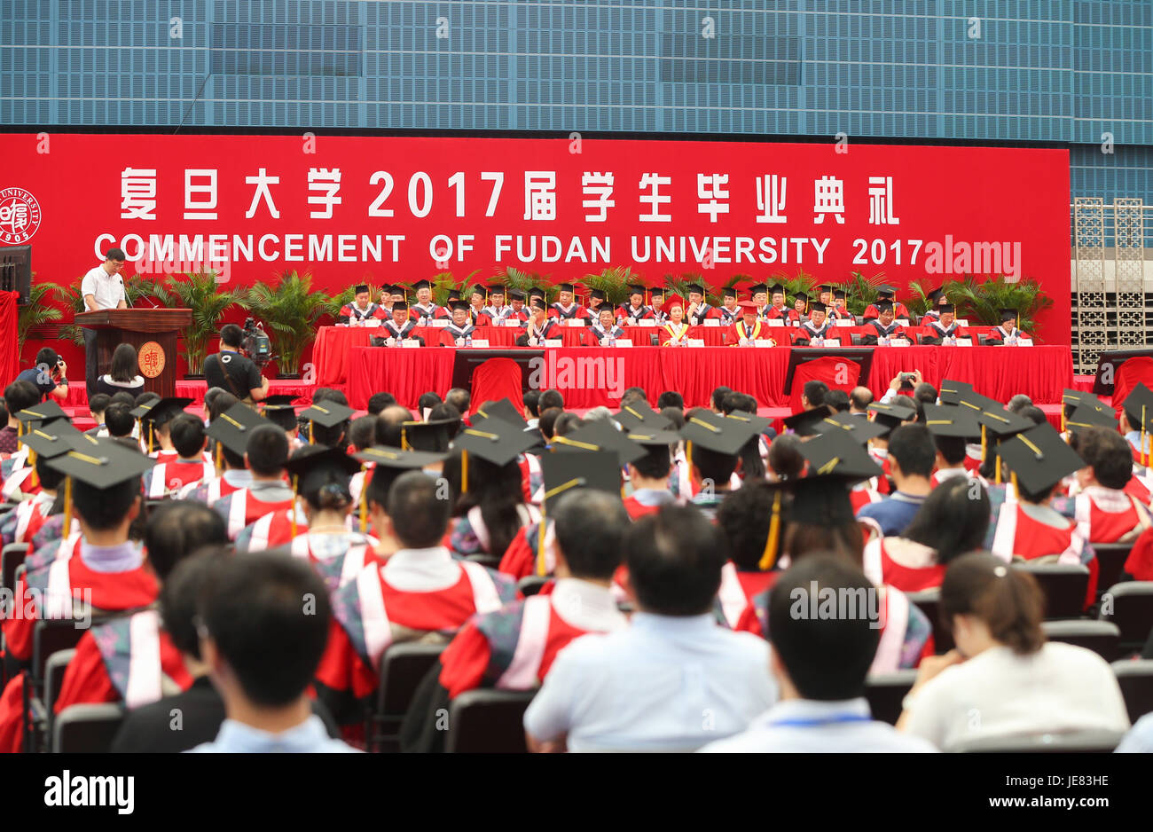 Shanghai. 23rd June, 2017. The commencement of Fudan University 2017 is ...