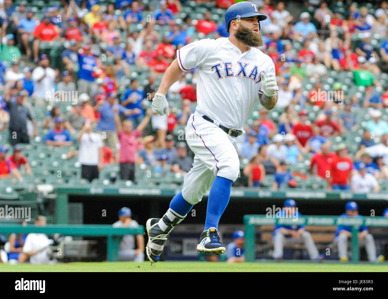 Jun 22, 2017: Texas Rangers first baseman Mike Napoli #5 during an MLB ...