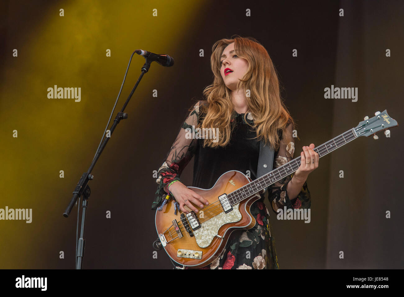 Glastonbury, UK. 23rd Jun, 2017. Swedish band First Aid Kit (sisters ...