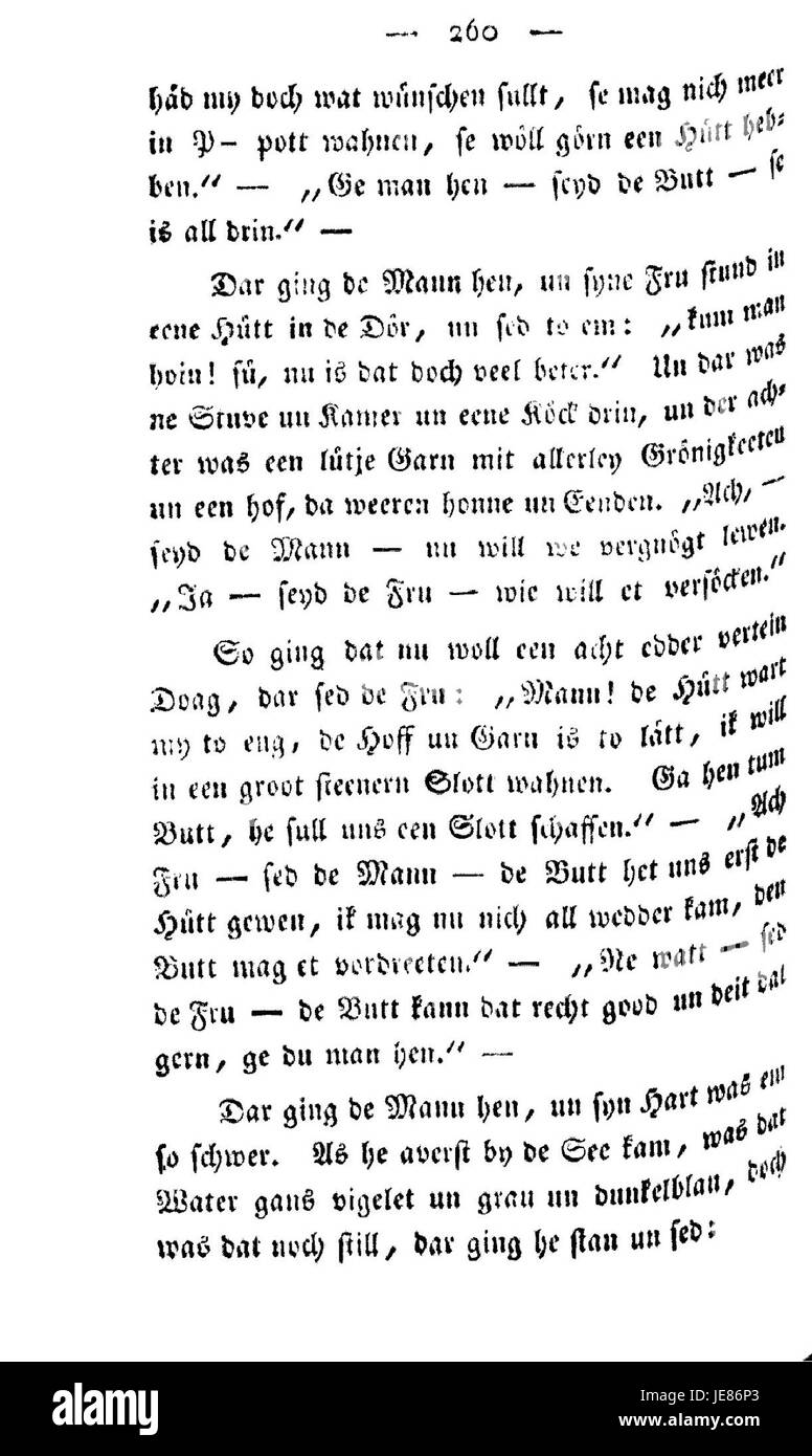 A page from 'Volks-Sagen,' an anthology of German folk tales by ...