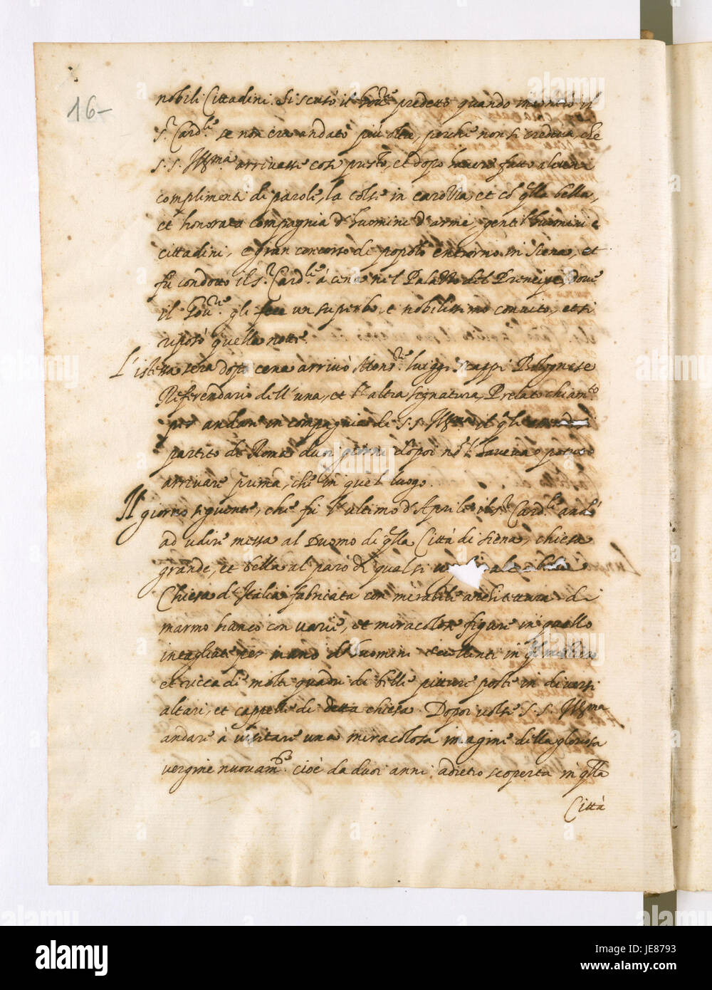 The image shows the *Itinerariusz* of Henryk Gaetano, a papal legate ...