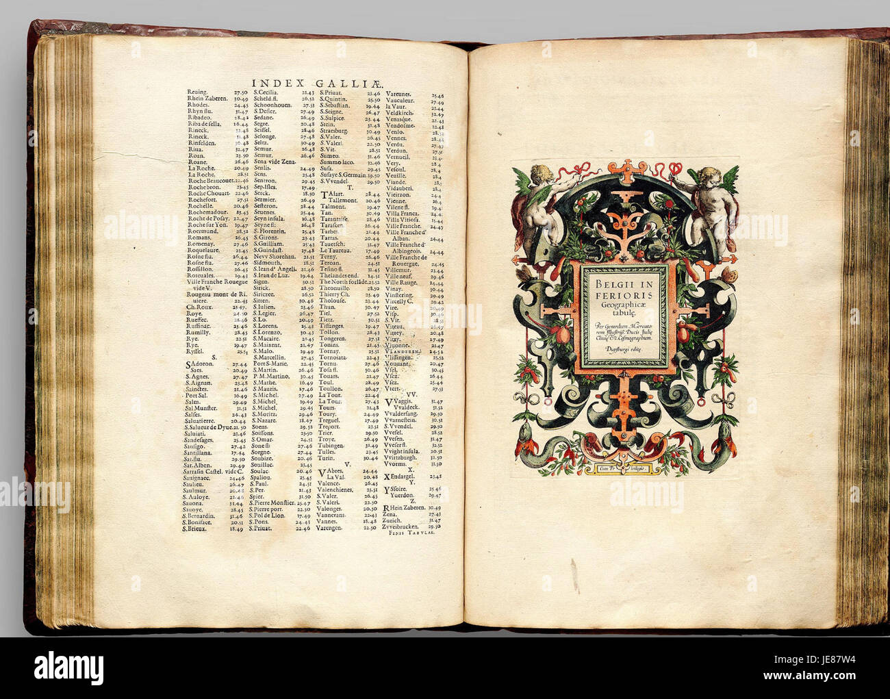 The 'Atlas Cosmographicae' by Gerardus Mercator, published in 146, is ...