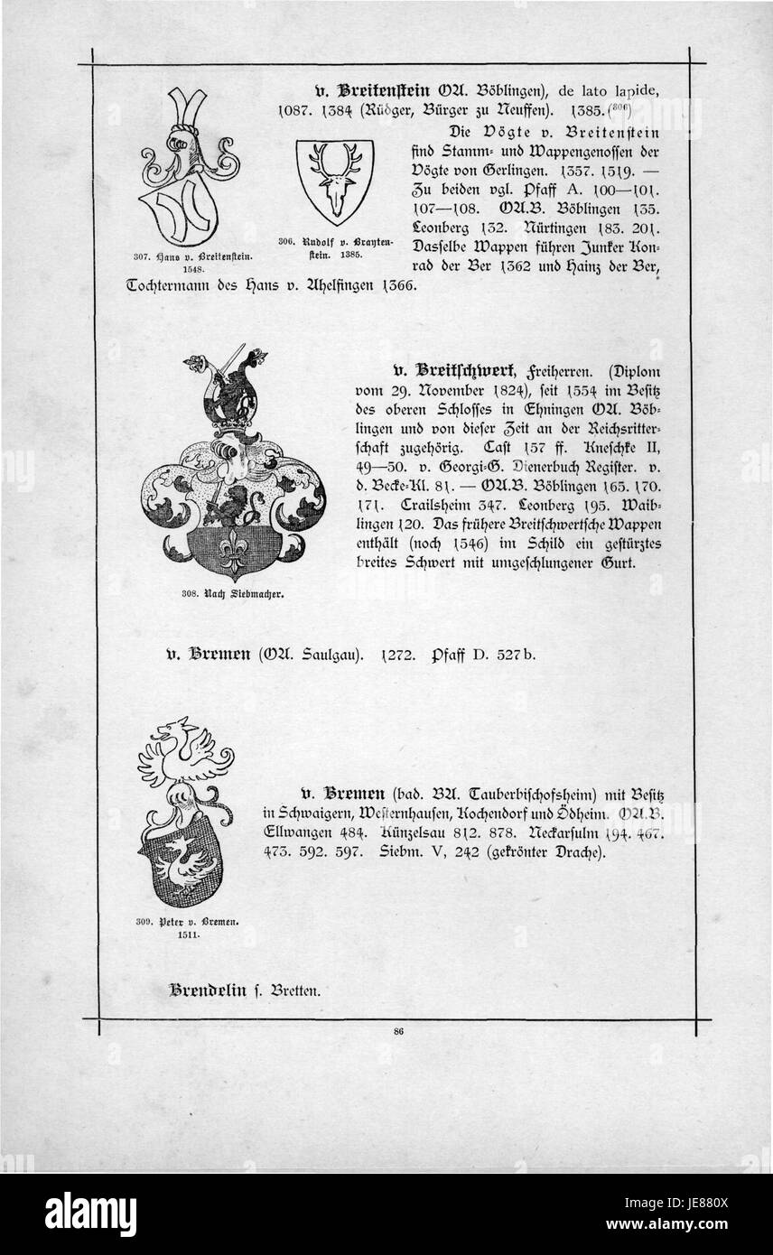 'Alberti Wappenbuch H02 S 0086' is part of a heraldic manuscript ...