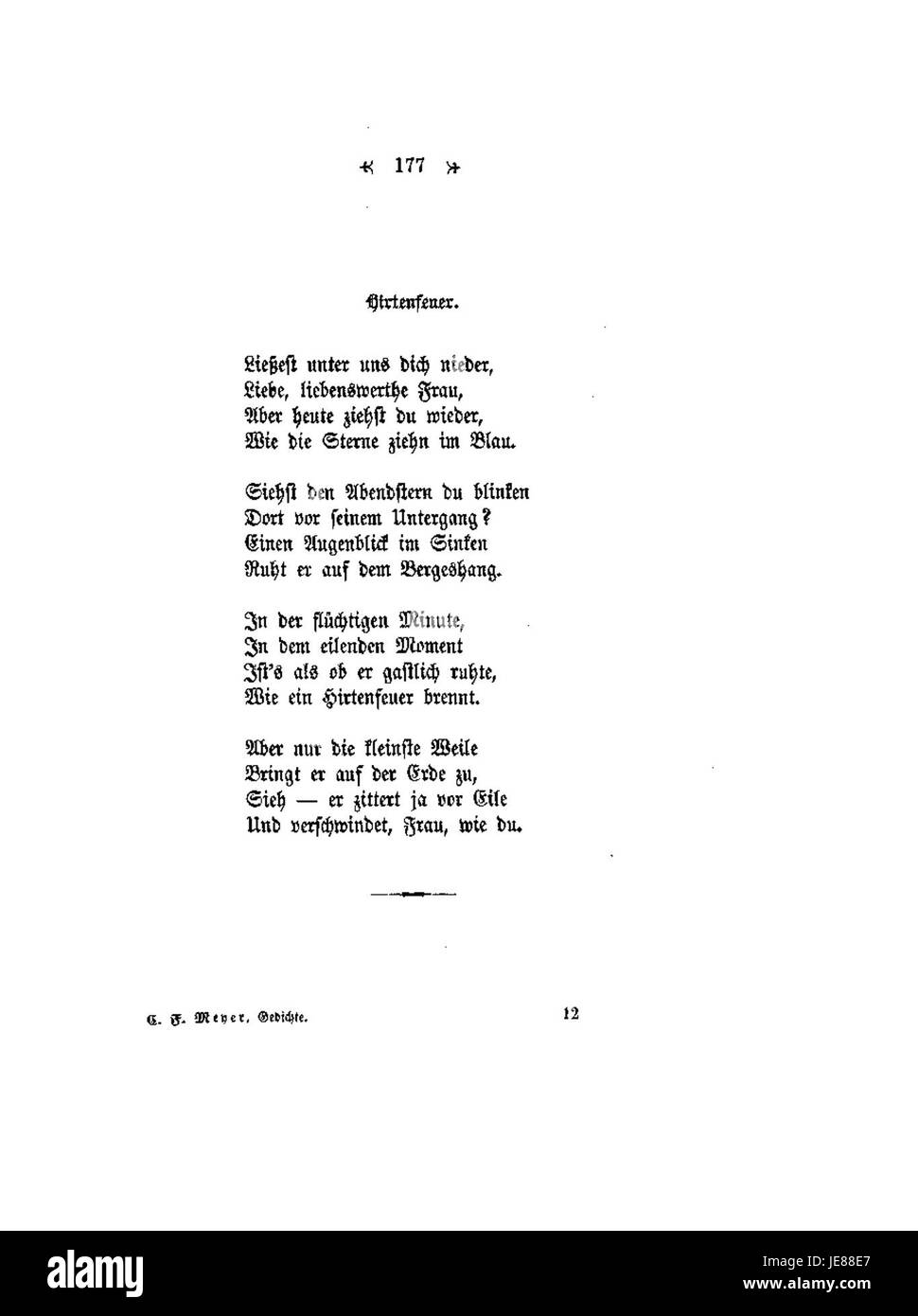 'Conrad Ferdinand Meyer Gedichte' is a collection of poems by Swiss ...