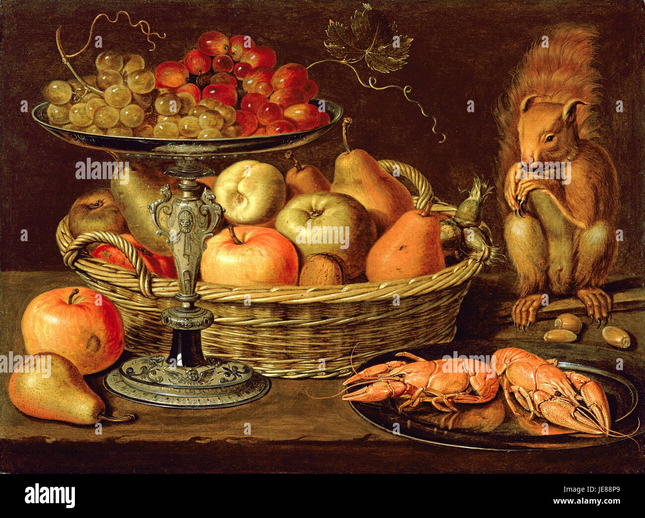 Clara Peeters - Still life with silver-gilt tazza Stock Photo - Alamy