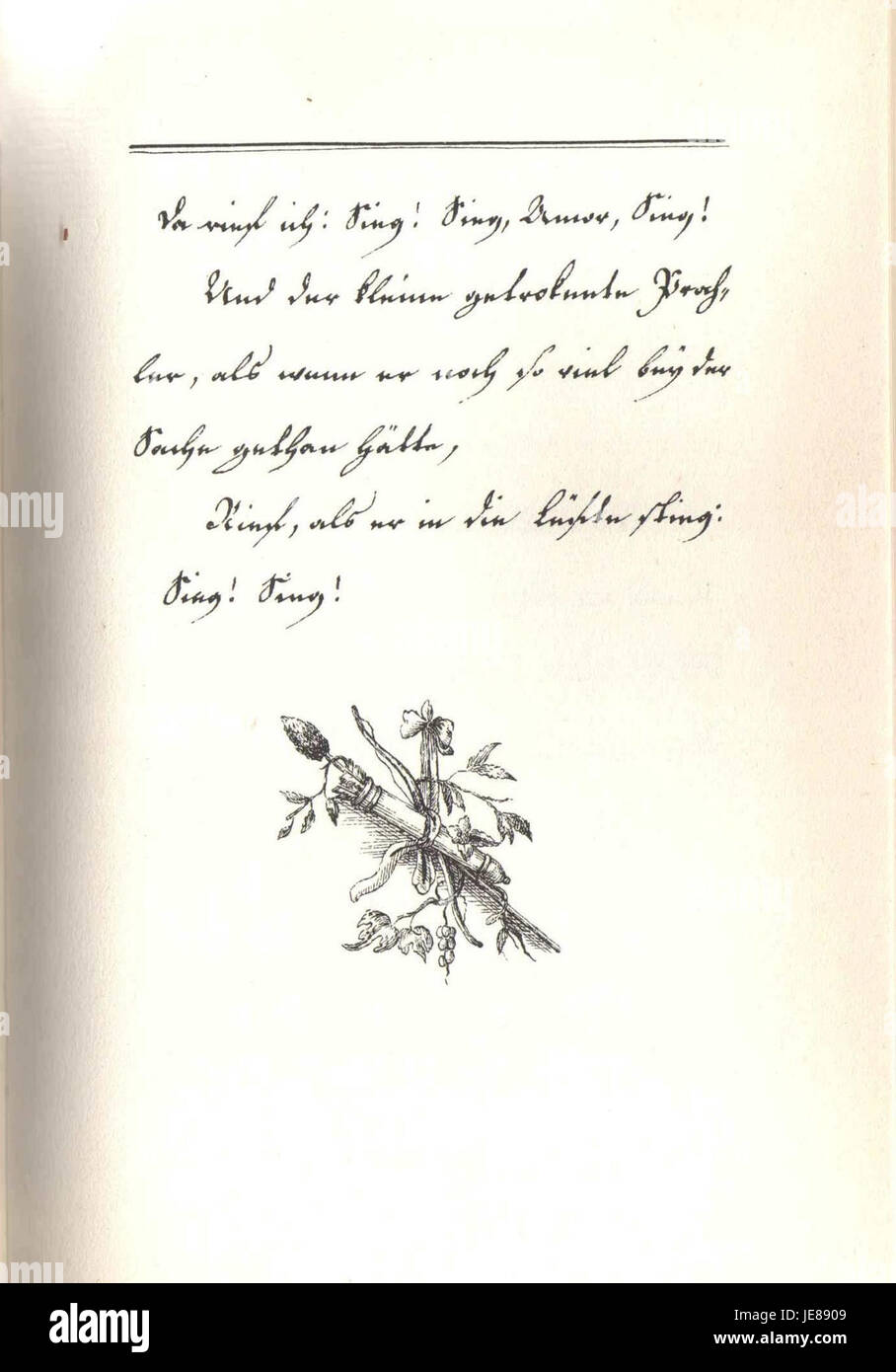 The manuscript of J.W. Goethe’s 'Annette' showcases his poetic style ...