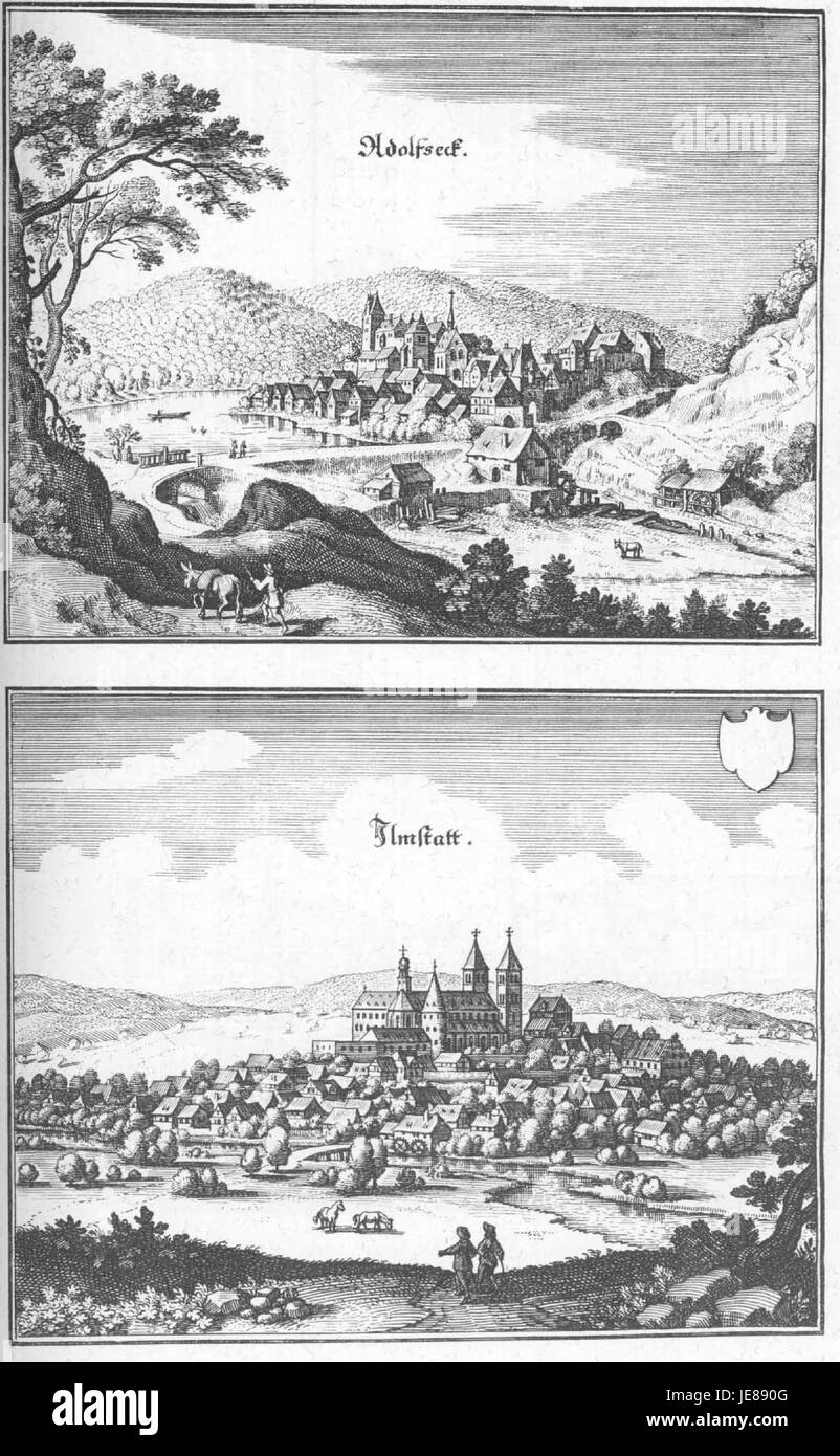 'De Merian Hassiae' by Matthäus Merian is a historical map of the Hesse ...