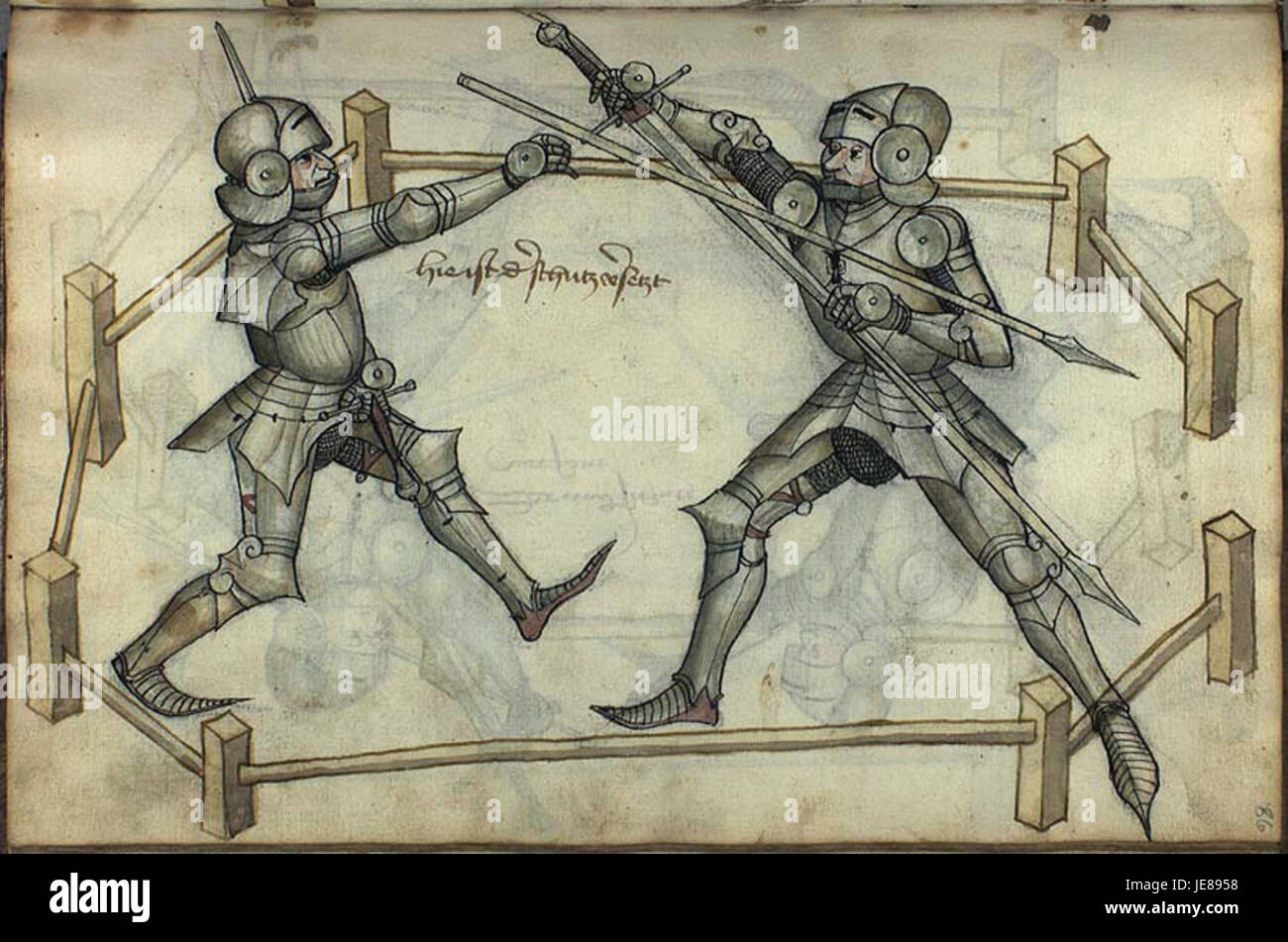 Medieval armor fighting in hi-res stock photography and images - Alamy