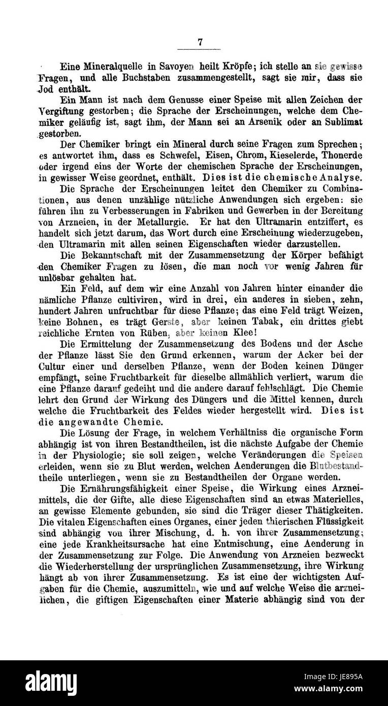 This image features a page from 'De Chemische Briefe' by Justus von ...