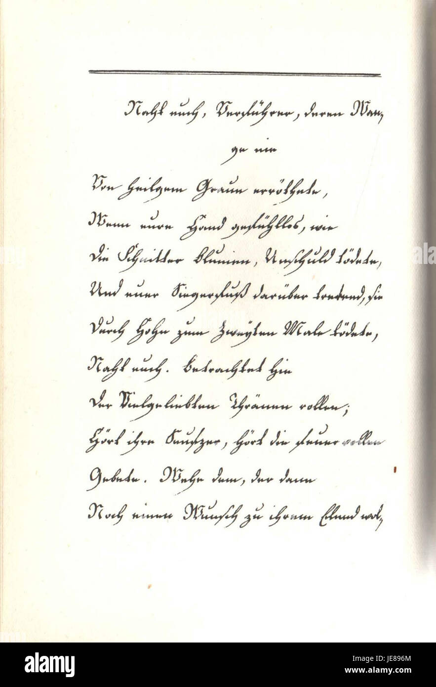 This image shows a manuscript by Johann Wolfgang von Goethe, featuring ...
