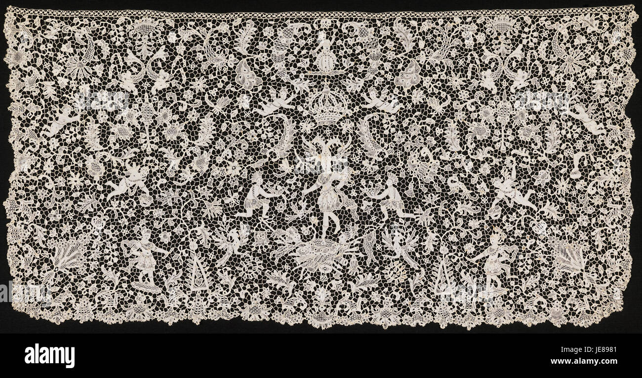 A photograph of a cravat, a neckwear style popular in the 17th and 18th ...