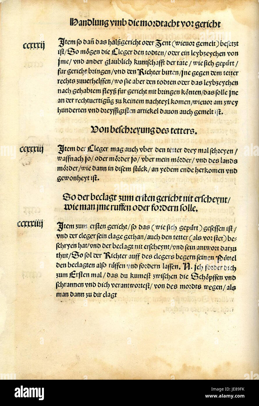 The 'De Bambergische Peinliche Halsgerichtsordnung 140' is a historical ...