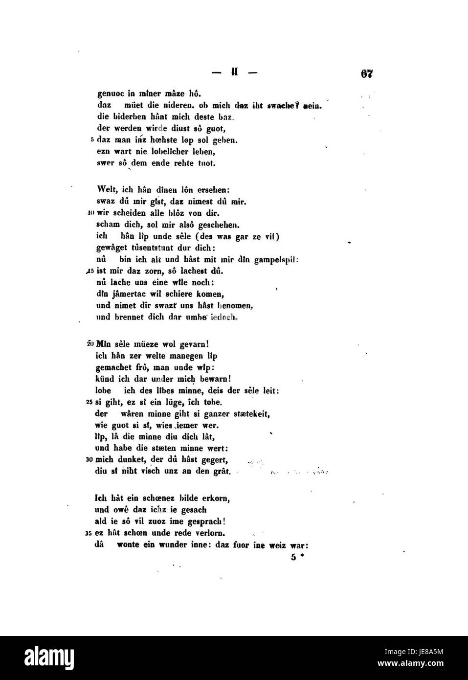 'Die Gedichte Walthers von der Vogelweide' is a collection of poetry by ...