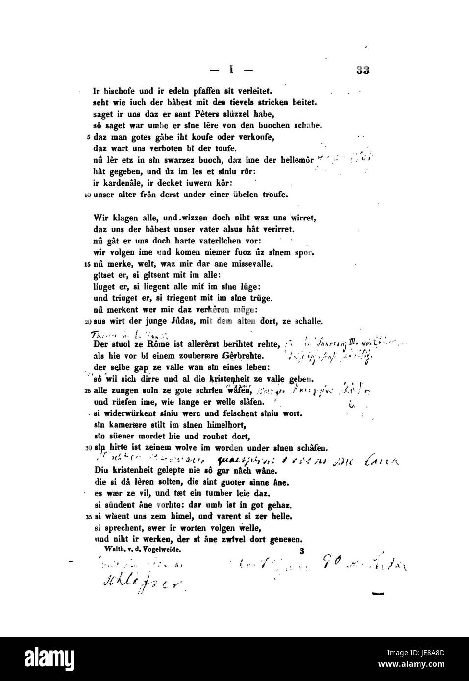 Walther von der vogelweide poems hi-res stock photography and images ...