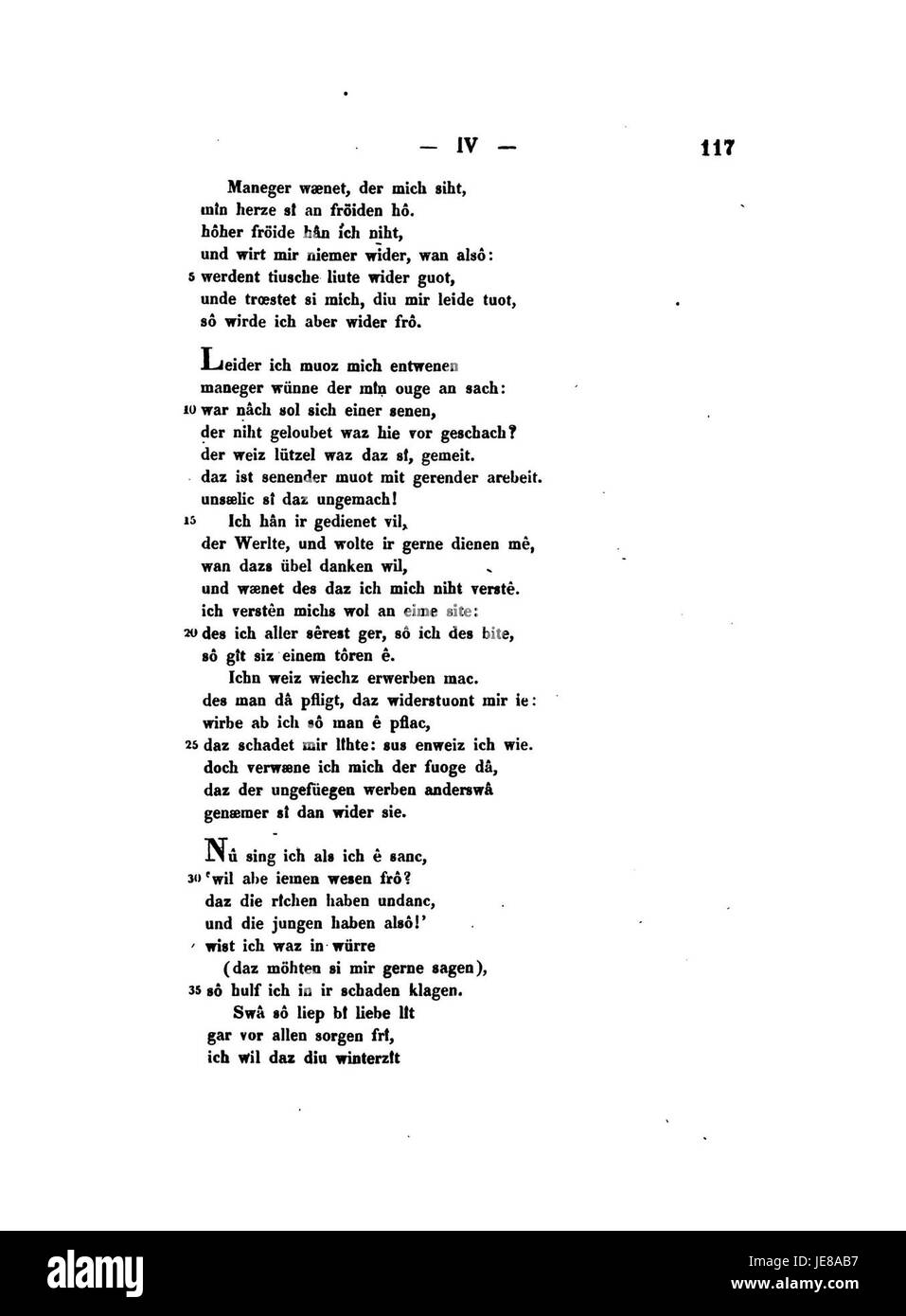 Walther von der vogelweide poems hi-res stock photography and images ...