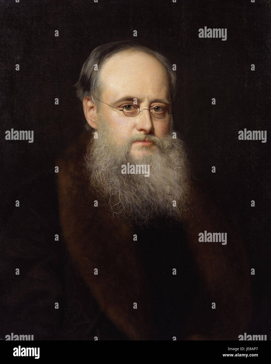 A portrait of the English writer Wilkie Collins, painted by Rudolph ...
