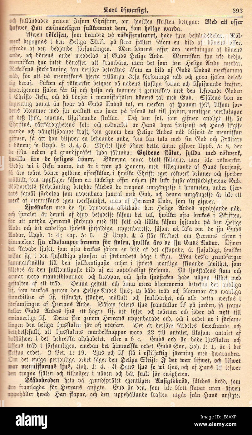 A version of the 1890 Bible translation by Fjellstedt, representing a ...