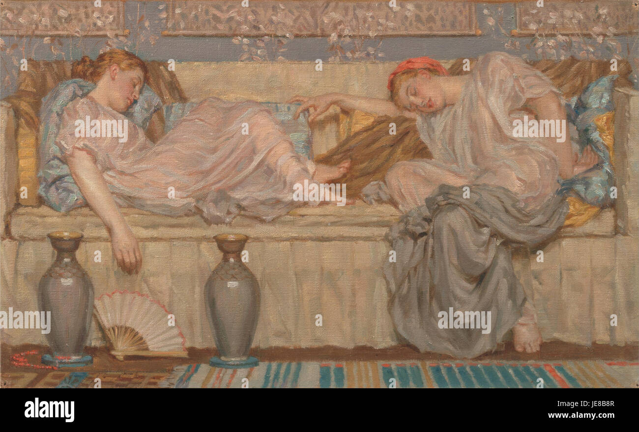 Albert Joseph Moore - Beads (study Stock Photo - Alamy