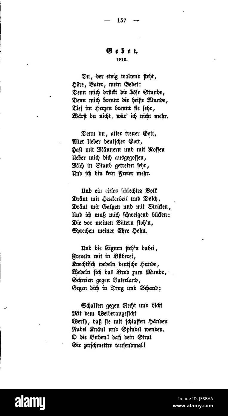 German nationalism in poetry hi-res stock photography and images - Alamy