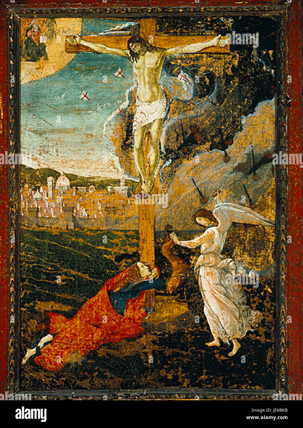 The painting 'Botticelli Fogg 774', attributed to Sandro Botticelli, is ...