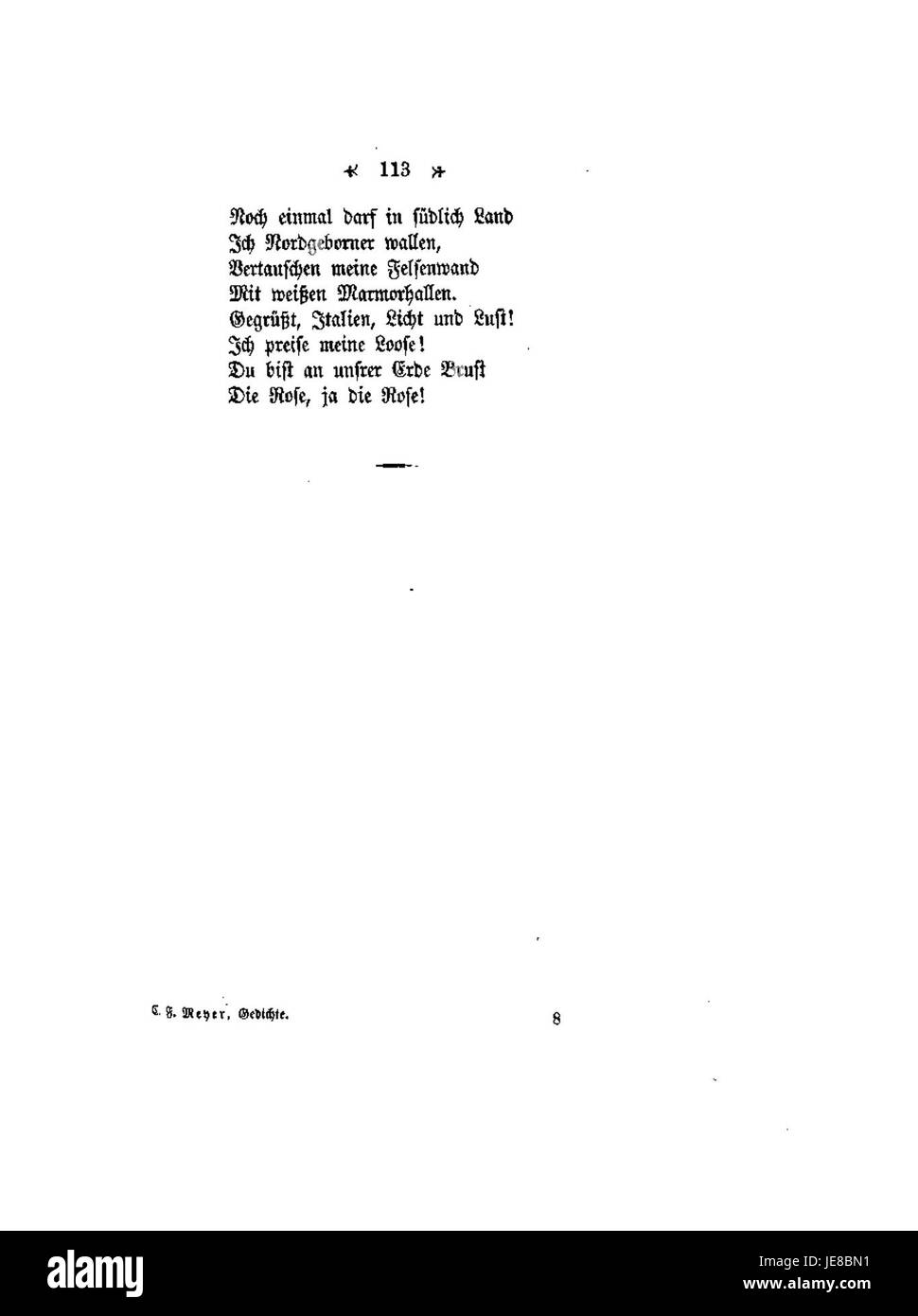 'Conrad Ferdinand Meyer Gedichte' is a collection of poems by Swiss ...