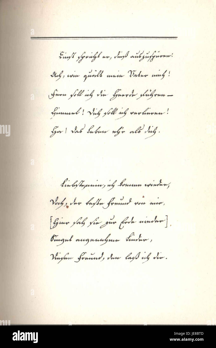A manuscript by Johann Wolfgang von Goethe, titled 'Annette,' which ...