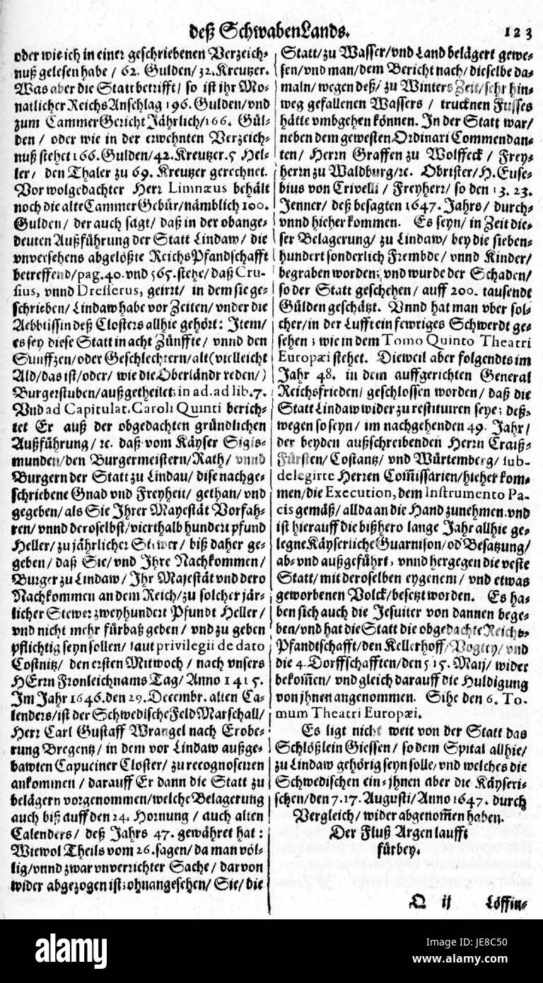 This 1670 engraving by Merian showcases the region of Swabia (Suevia ...