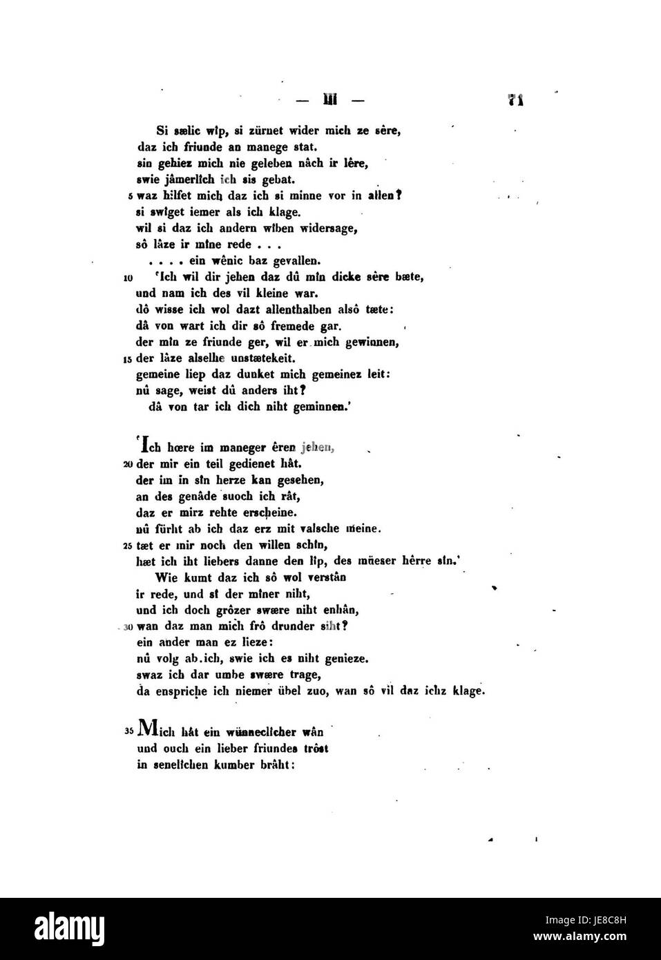 A collection of poems by Walther von der Vogelweide, a medieval German ...