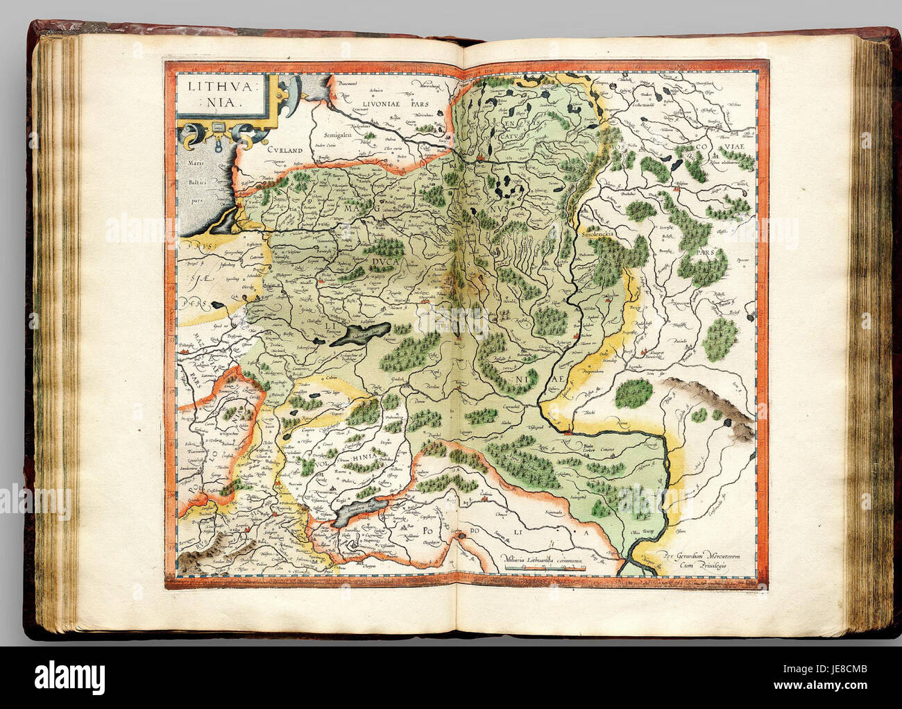 A page from 'Atlas Cosmographicae' by Gerardus Mercator, showing a ...