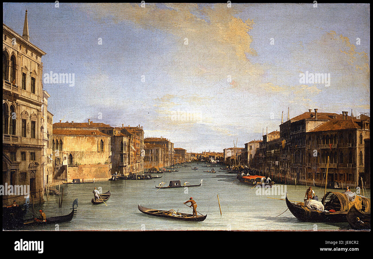 'Veduta del Canal Grande' by Canaletto is a famous Venetian painting ...