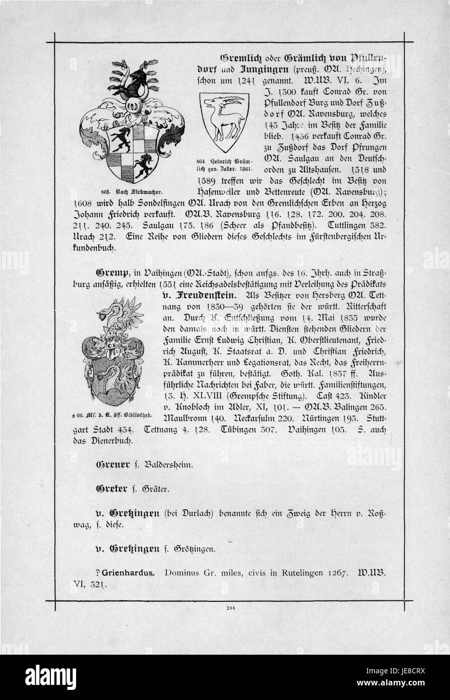 The image shows a page from the 'Wappenbuch' by Alberti, a heraldic ...
