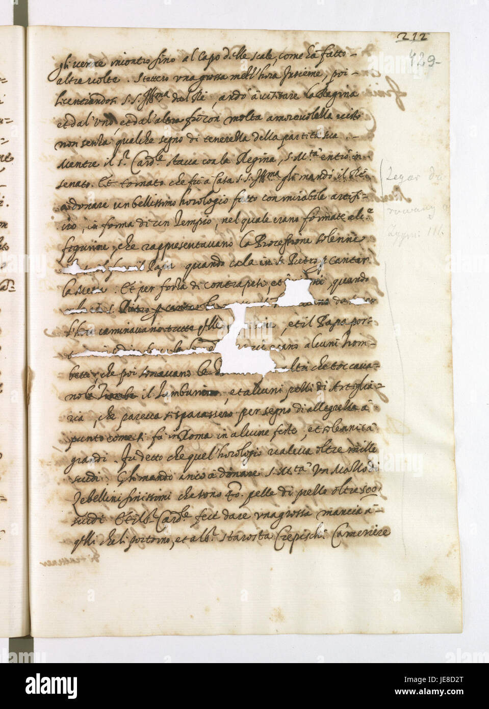 A historical document detailing the itinerary of Papal Legate Henryk ...