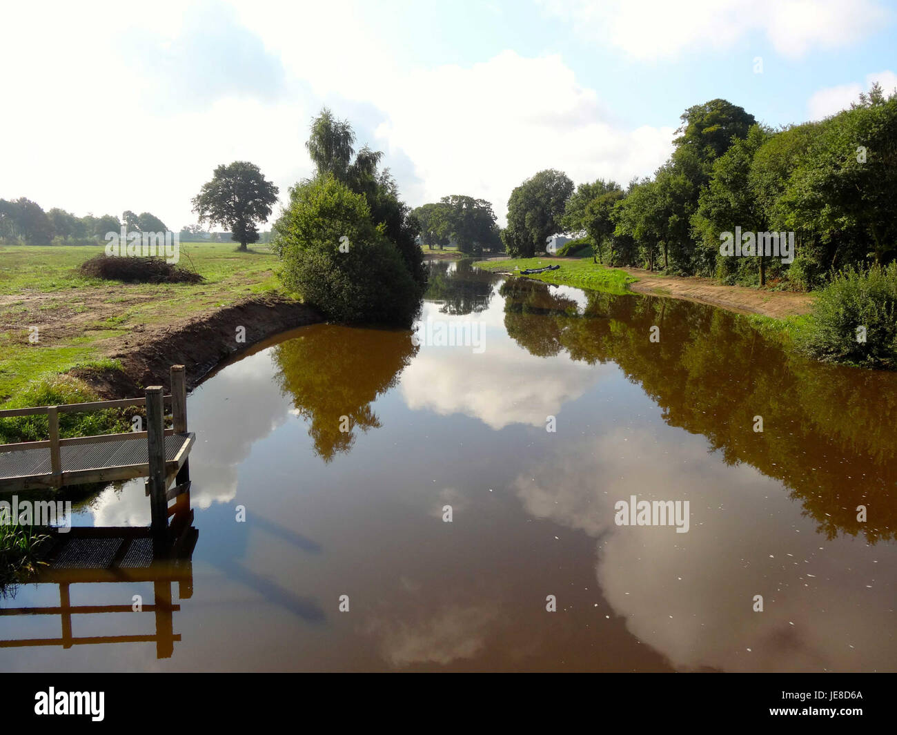 The Midden-Regge near Schuilenburg is a serene river location in the ...