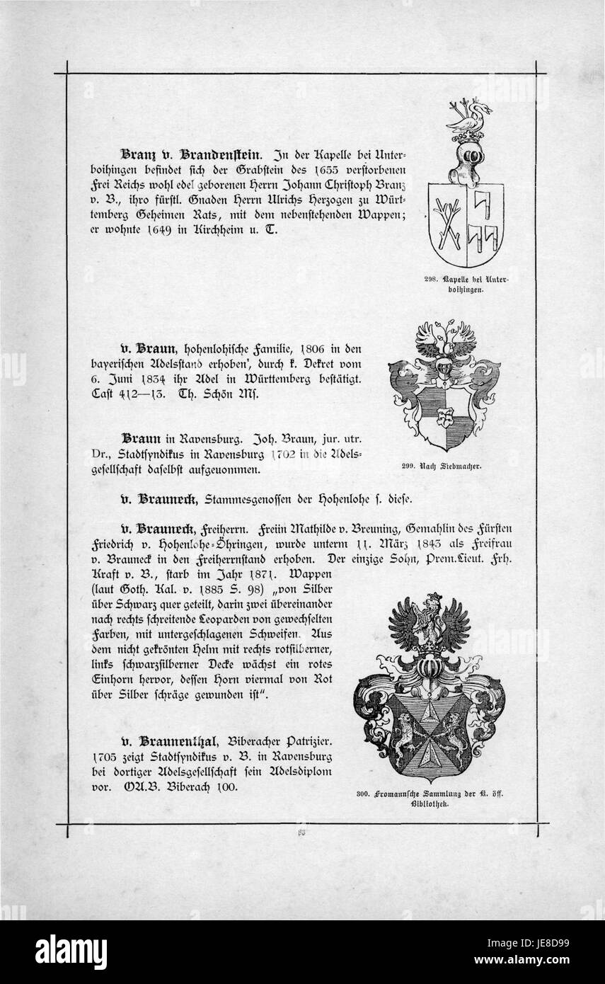 The image shows a heraldic emblem from the Alberti Wappenbuch, a 16th ...