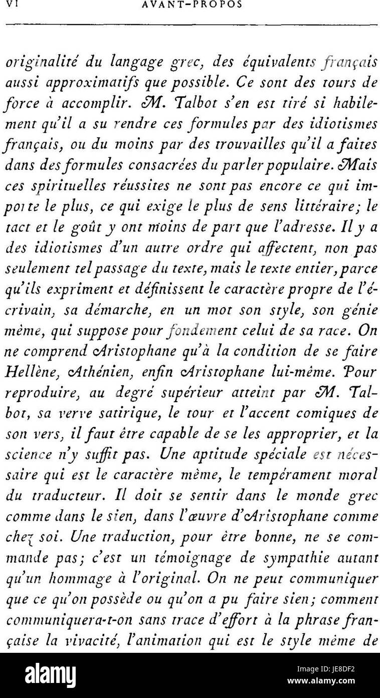 A page from 'Aristophane I', showcasing an excerpt of the works of ...