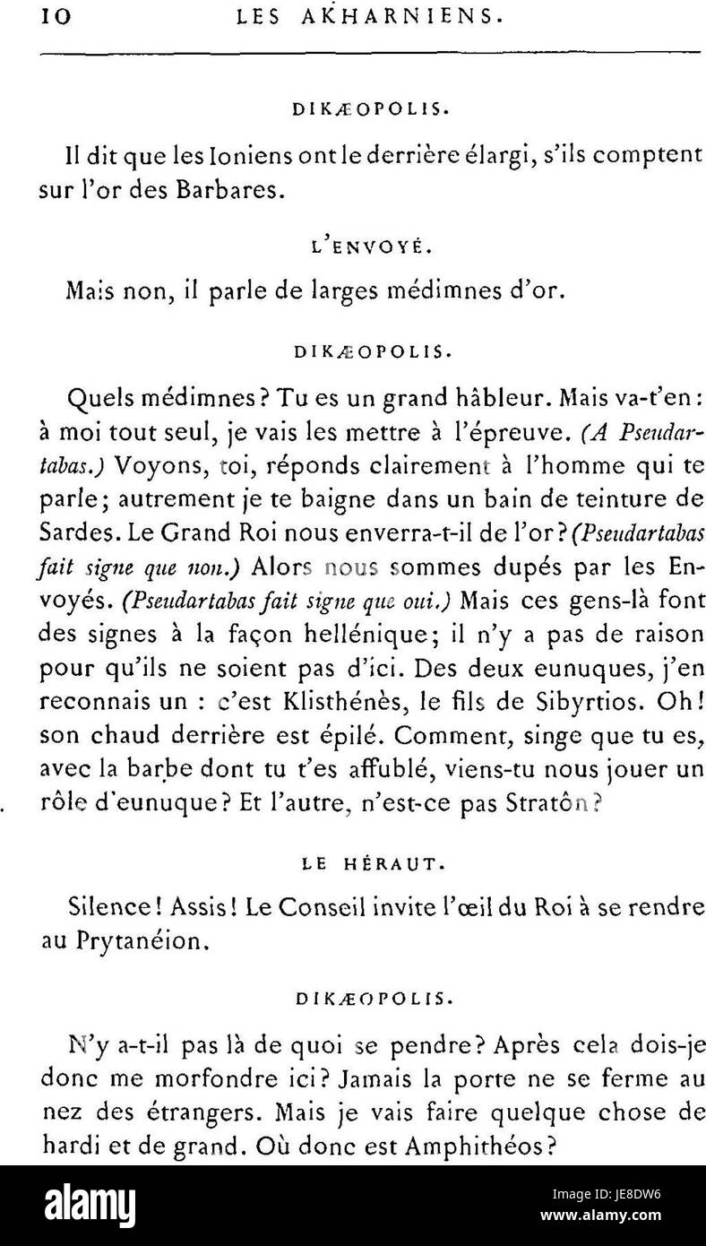 'Aristophane I' is a volume of works by Aristophanes, the ancient Greek ...