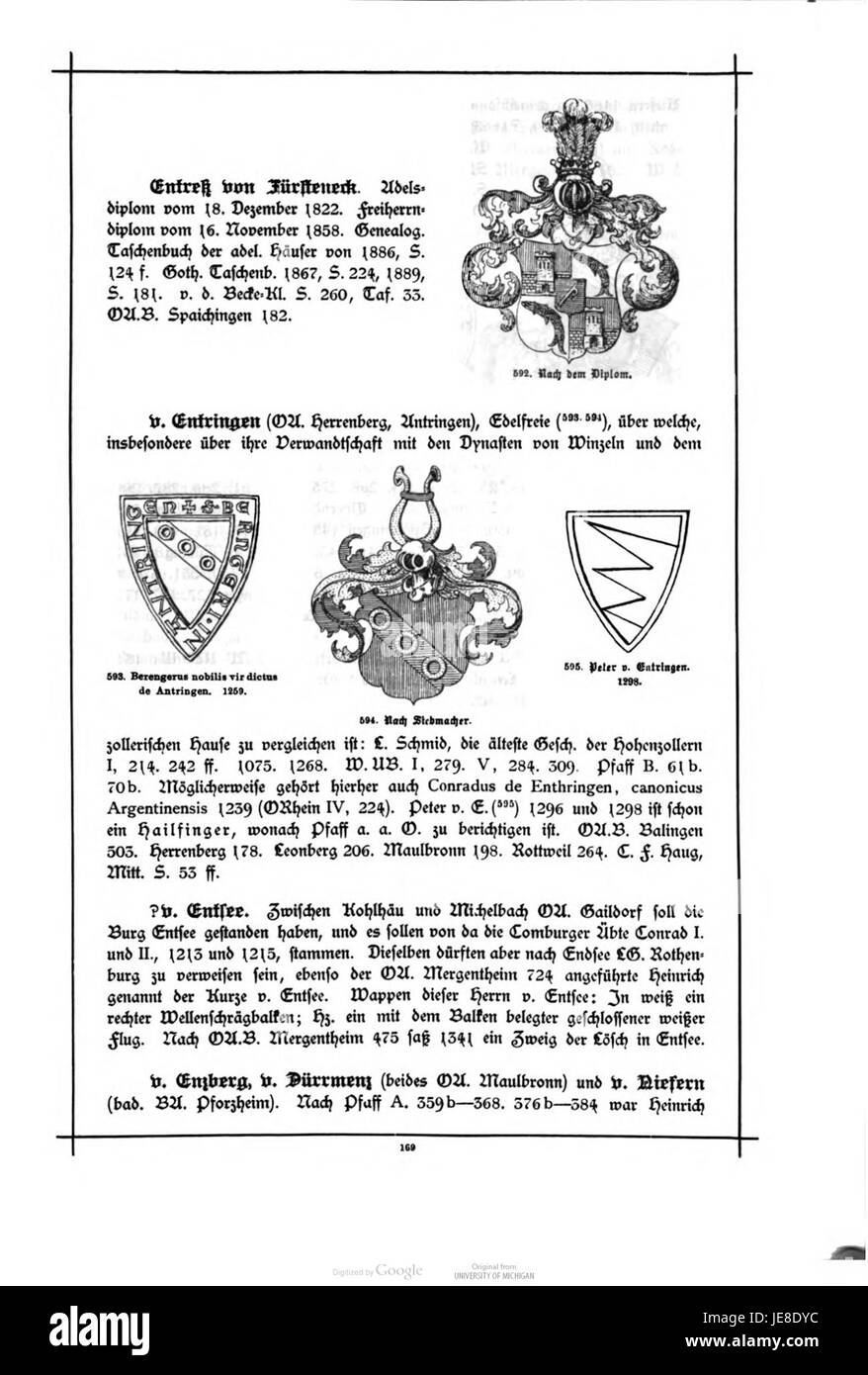 The 'Wuerttembergisches Adels- und Wappenbuch' is a historical work by ...